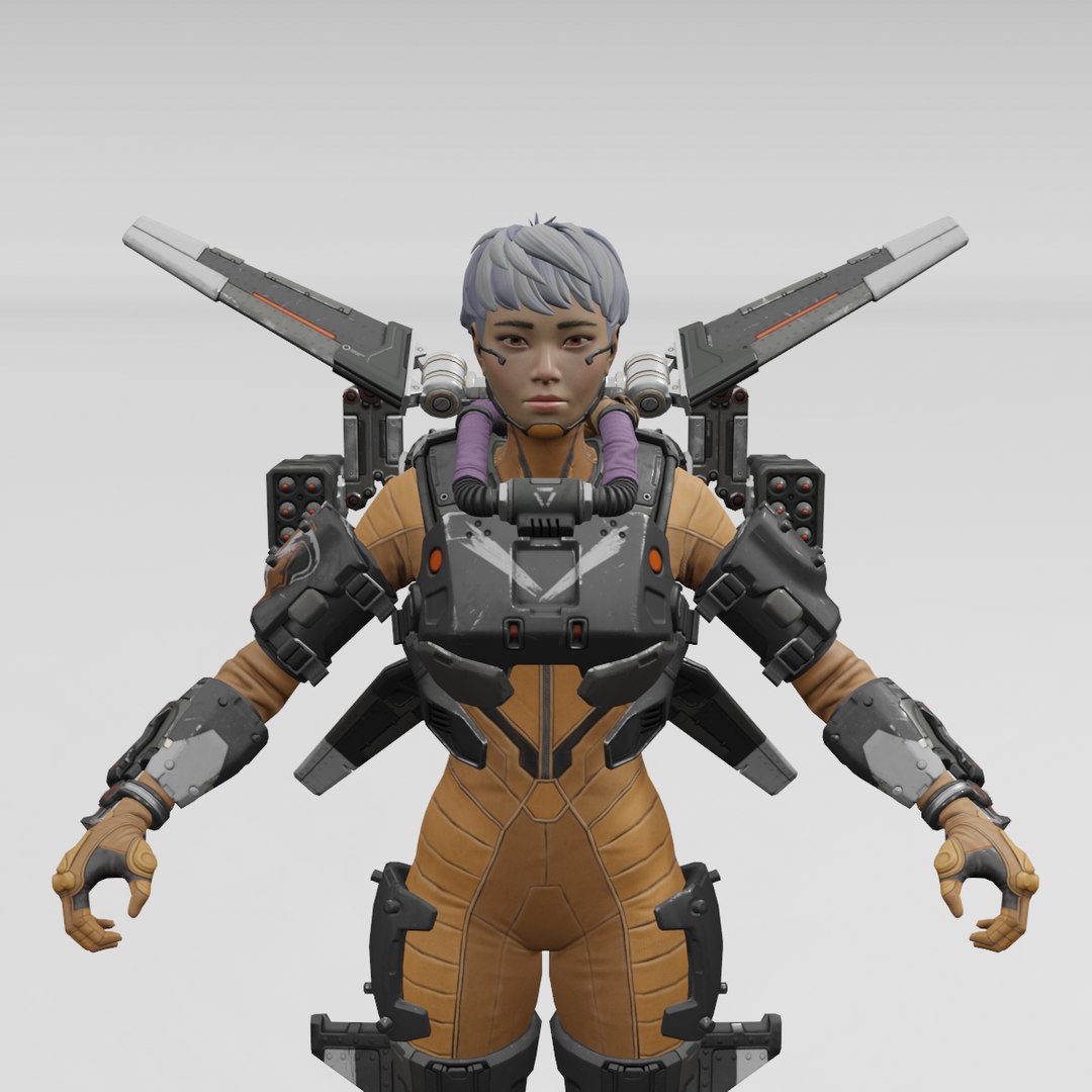 modelo 3d Valkyrie - Apex Legends - Rigged - TurboSquid 2032252
