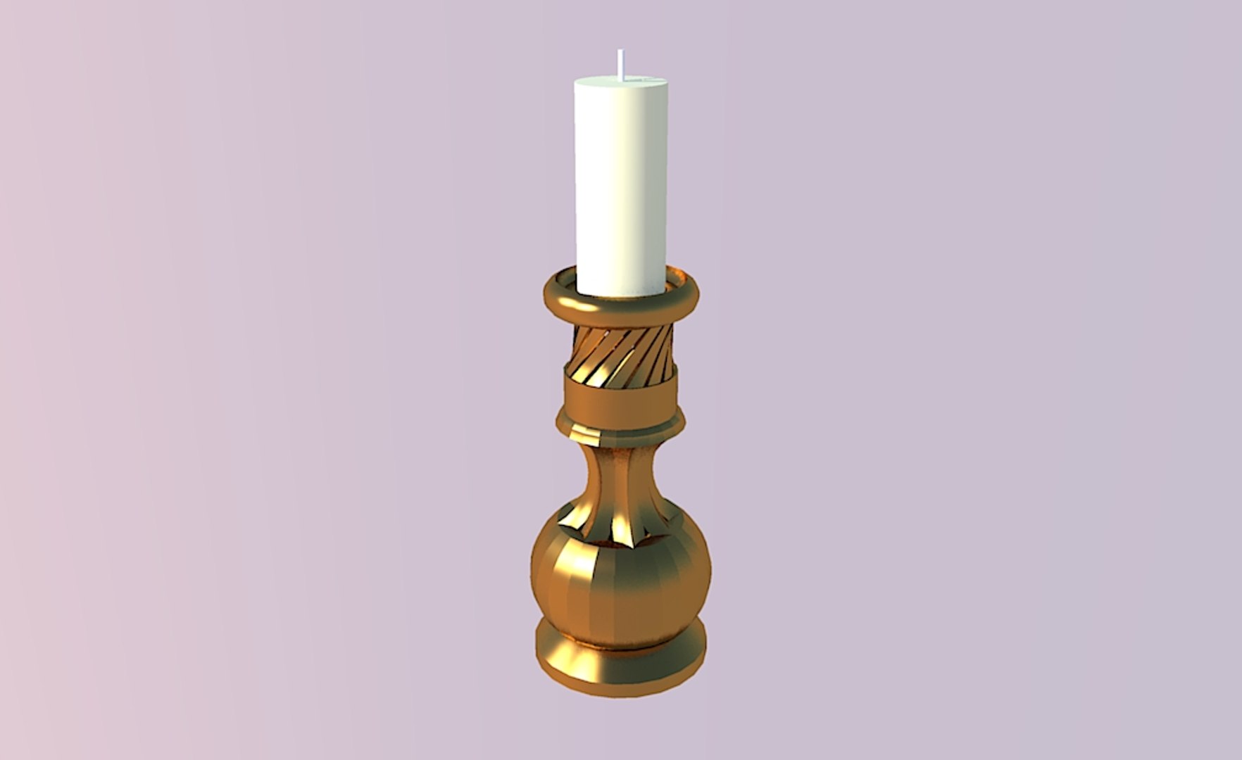 3d model candle holder