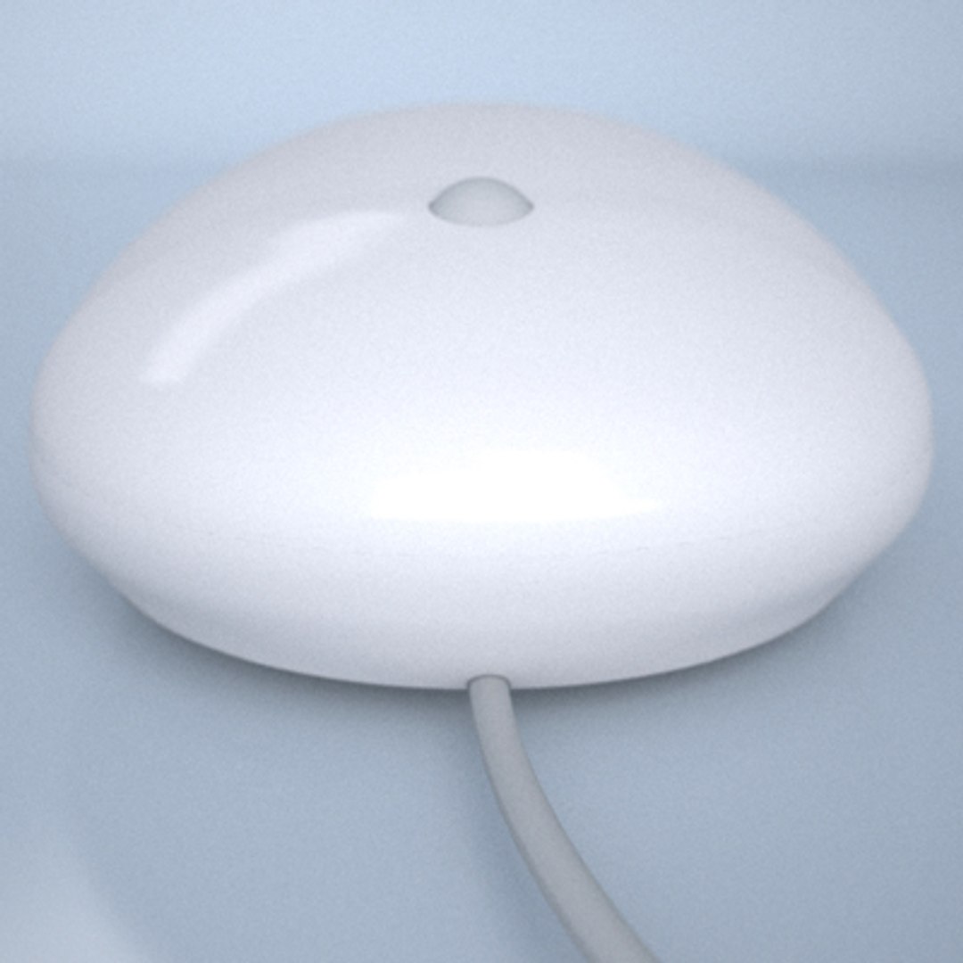 Apple Mighty Mouse 3d Model