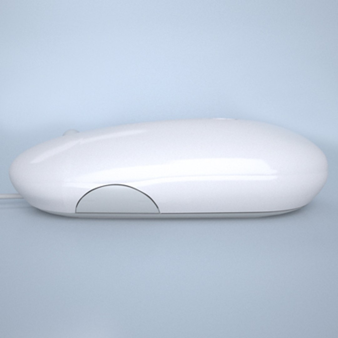 Apple Mighty Mouse 3d Model