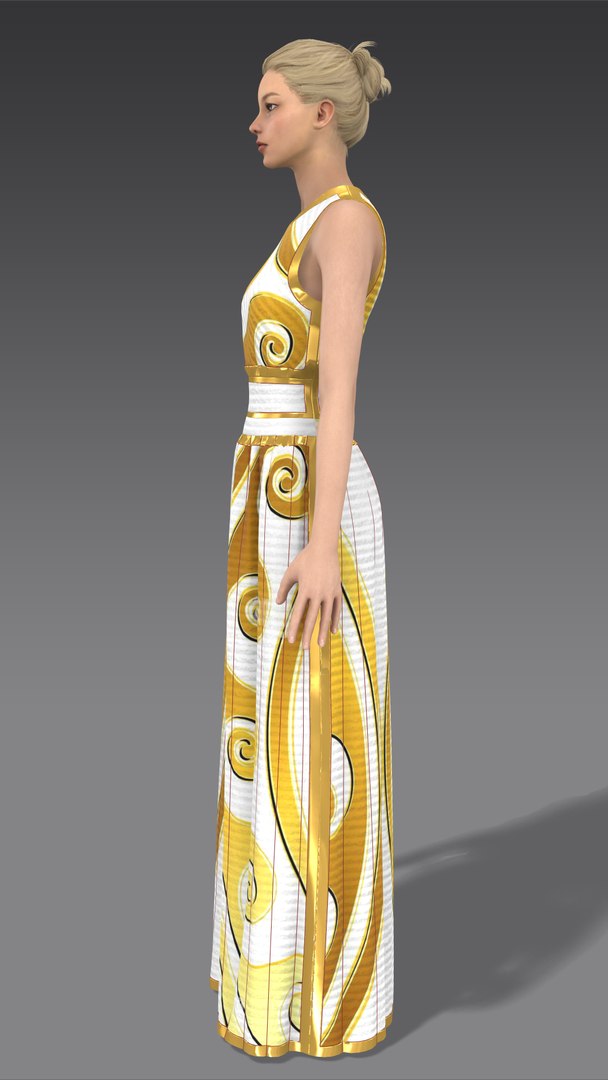 3D Ancient Greece Goddess Dress Low-poly 3D Model - TurboSquid 2075638