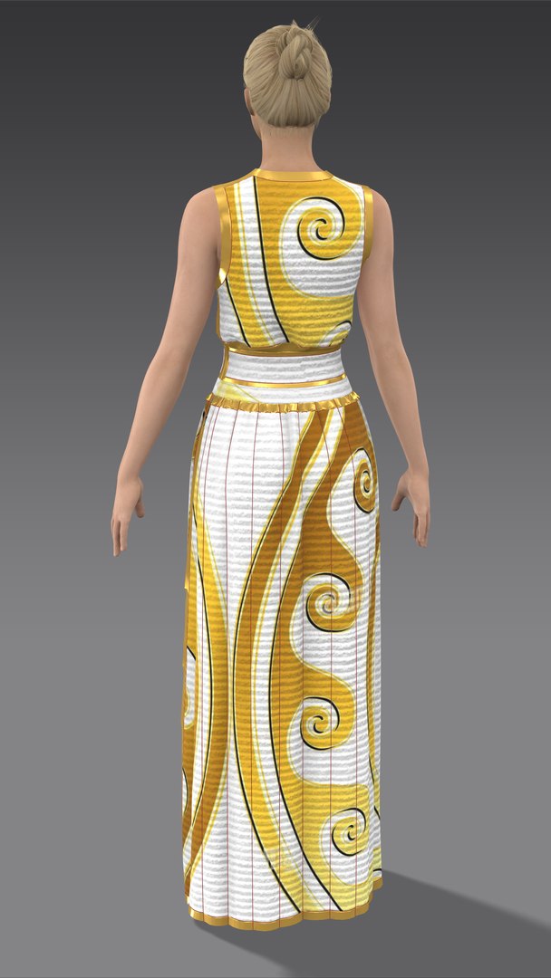3D Ancient Greece Goddess Dress Low-poly 3D Model - TurboSquid 2075638