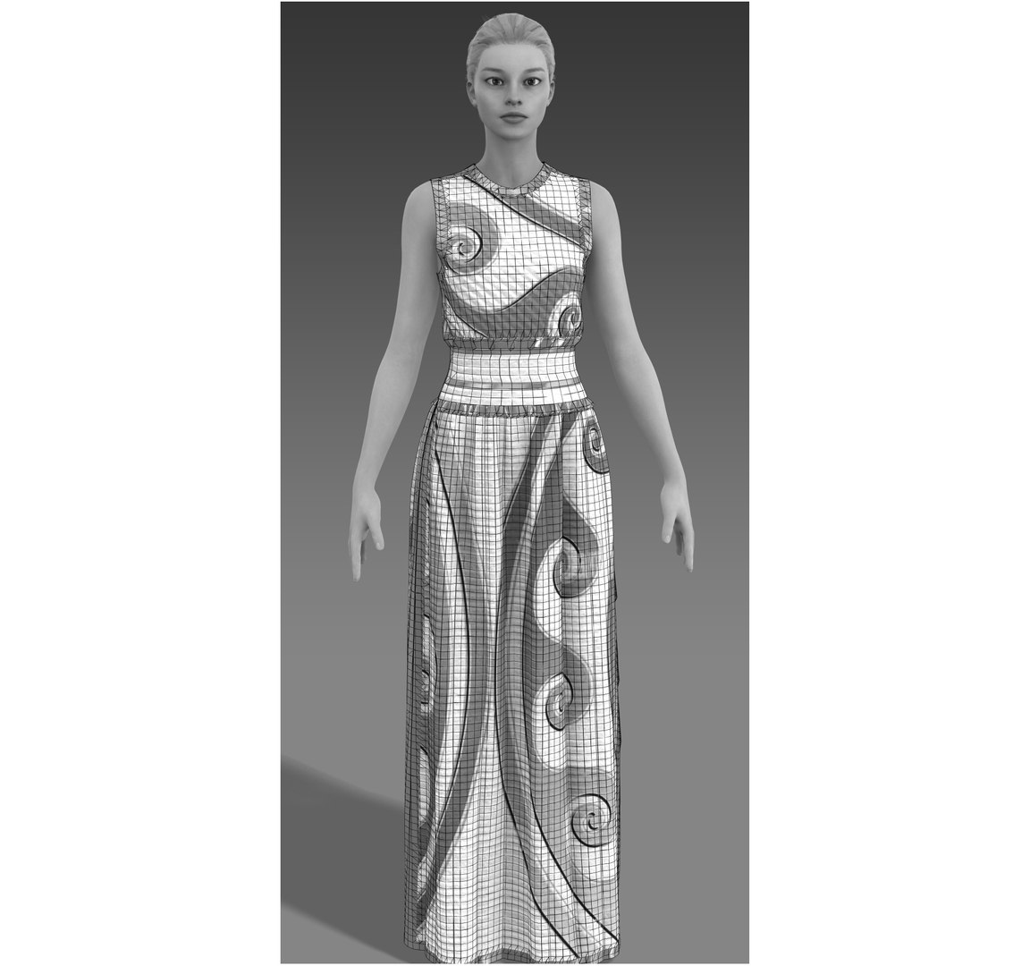 3D Ancient Greece Goddess Dress Low-poly 3D Model - TurboSquid 2075638