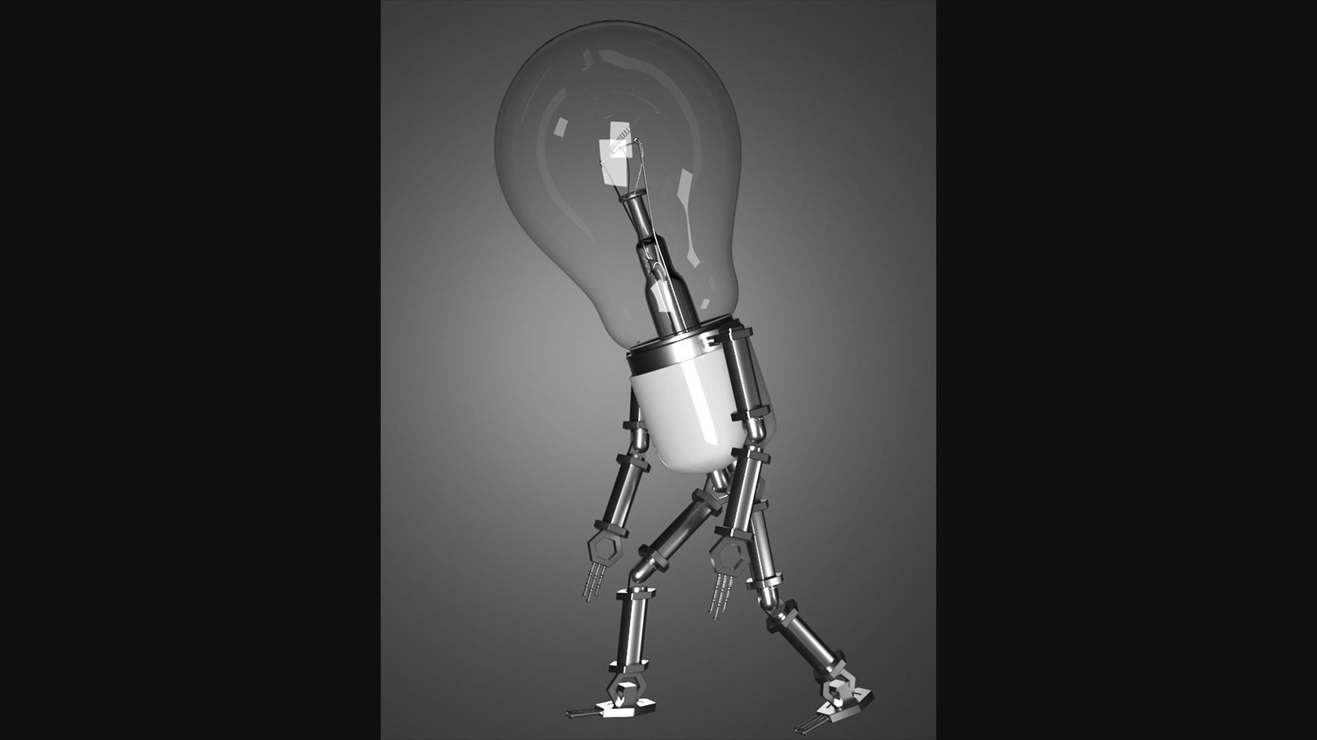Light Bulb Robot 3ds Max Model - TurboSquid 2203513