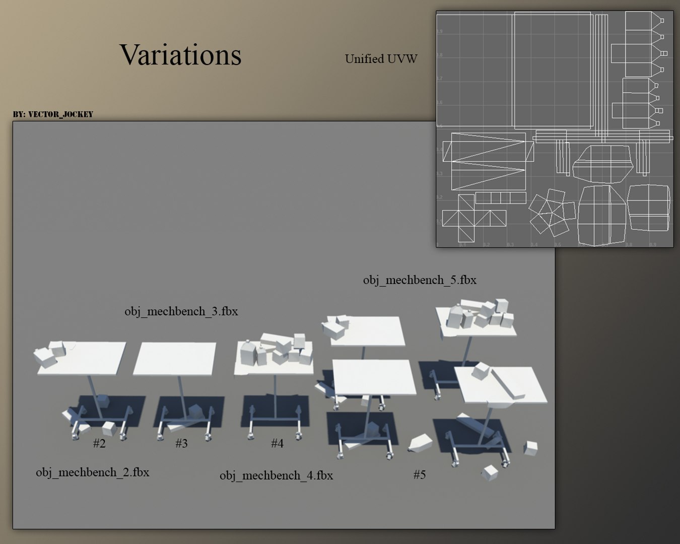 Mechanics Bench 3d Model