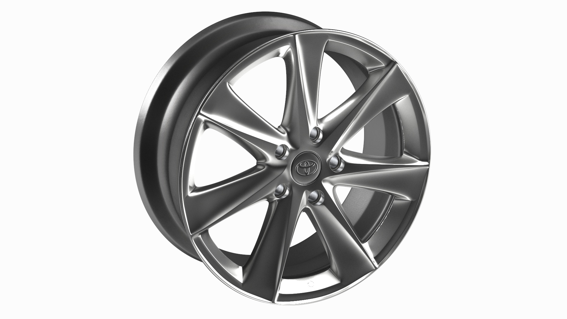 3D Toyota Silver Car Wheel Rim - TurboSquid 2060253