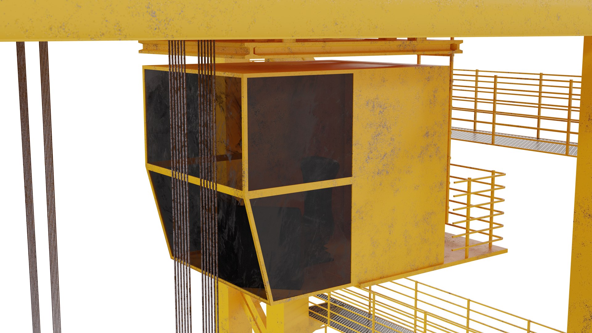 3D Container Crane Model - TurboSquid 2397286