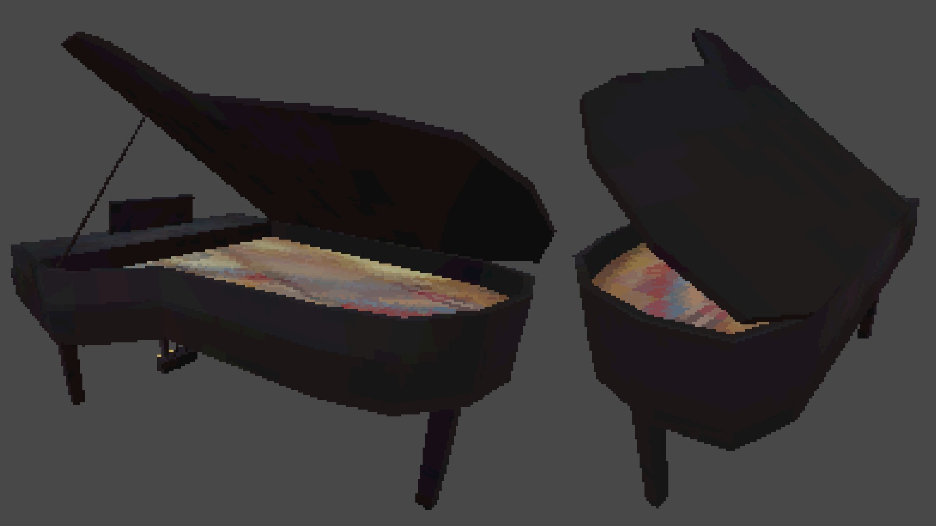 PS1 Low Poly Grand Piano 3D Model - TurboSquid 1786651