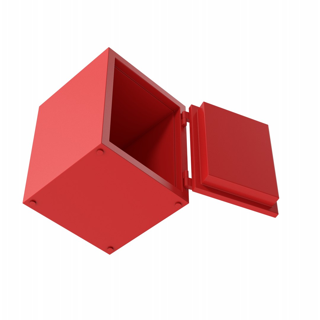Red Opened Safe 3D Model - TurboSquid 1961004