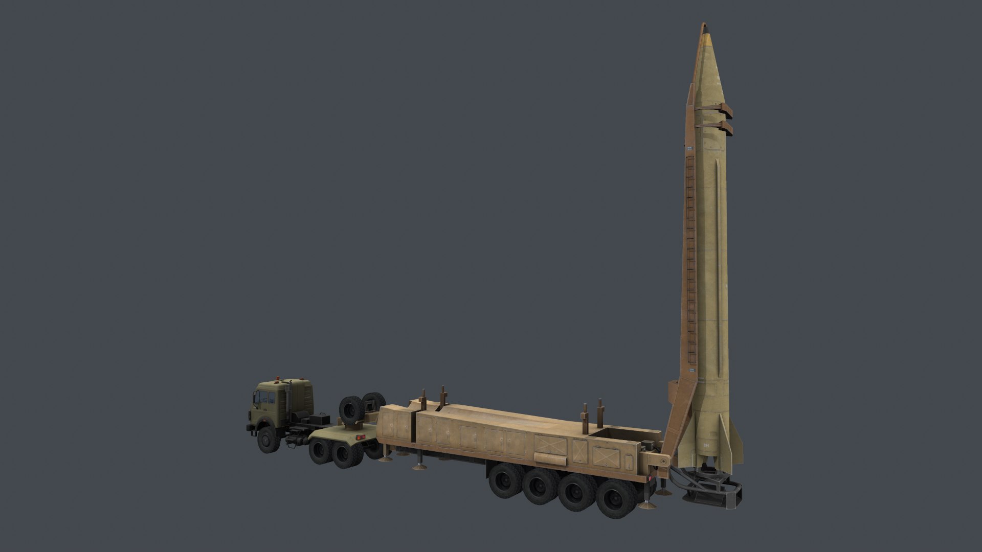 3d Model Provides Shahab-3 Ballistic Missile