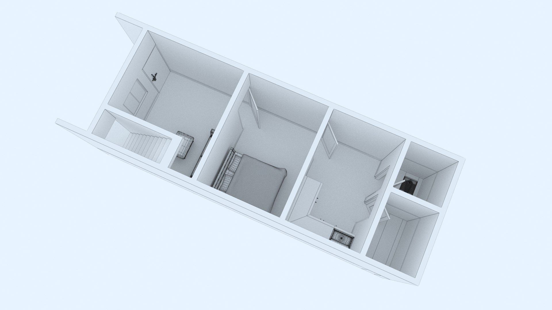 12 Feet X 35 Feet Interior Design 3D Model - TurboSquid 1915724