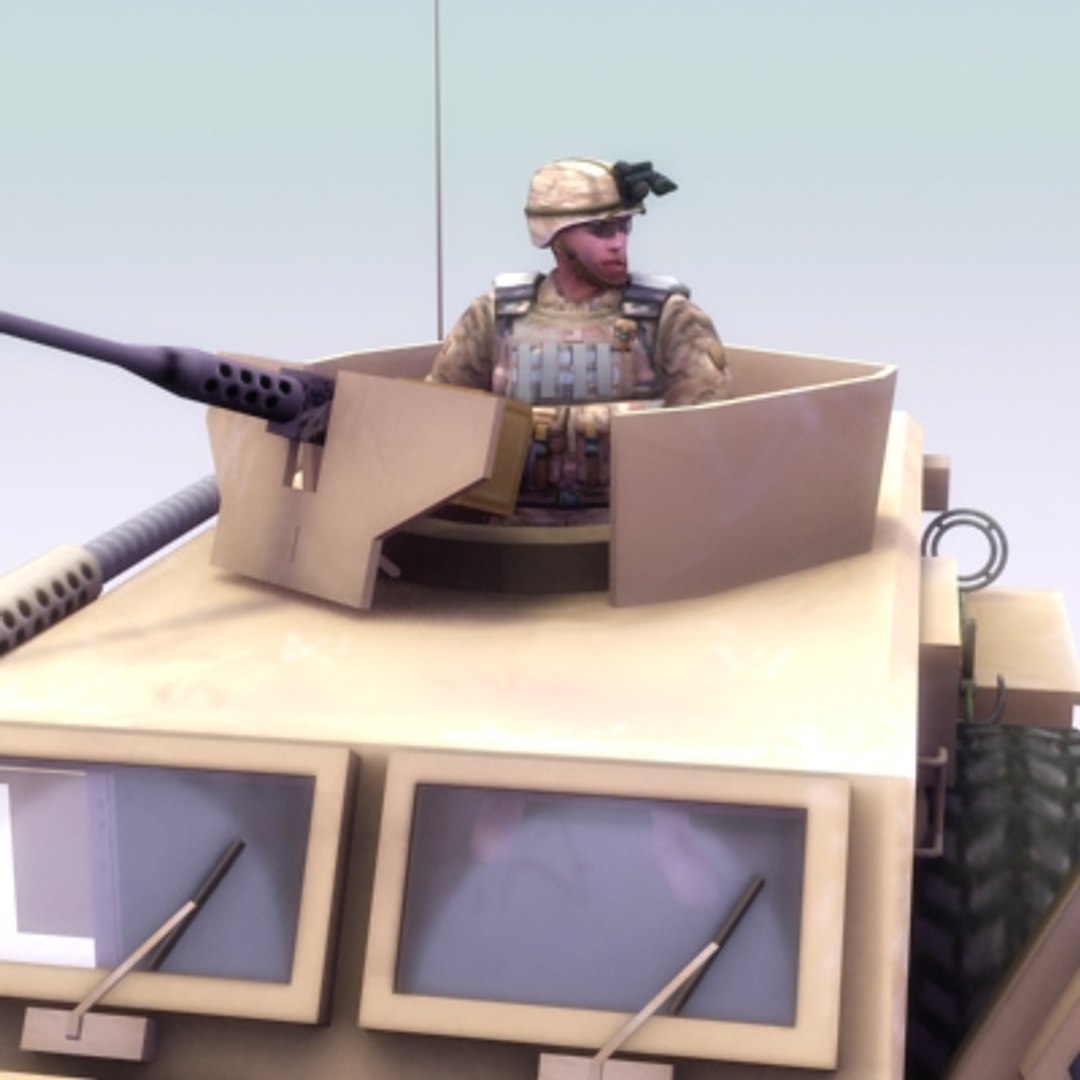 3d rigged usmc model