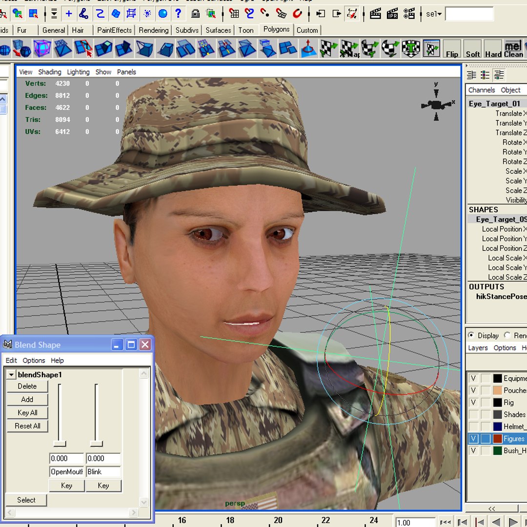 3d rigged usmc model