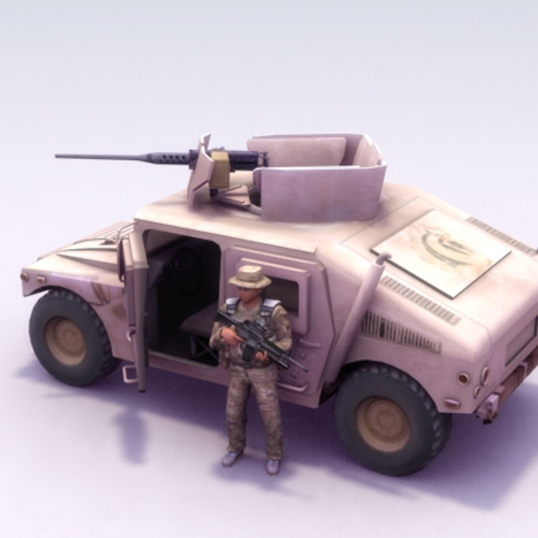 3d rigged usmc model