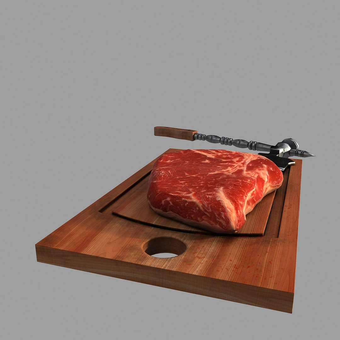 3D meat axe cutting - TurboSquid 1168252