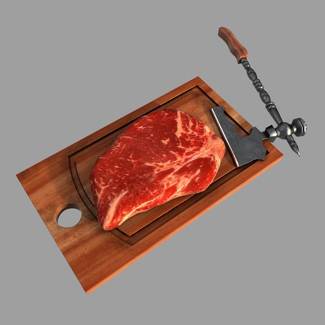 3D meat axe cutting - TurboSquid 1168252