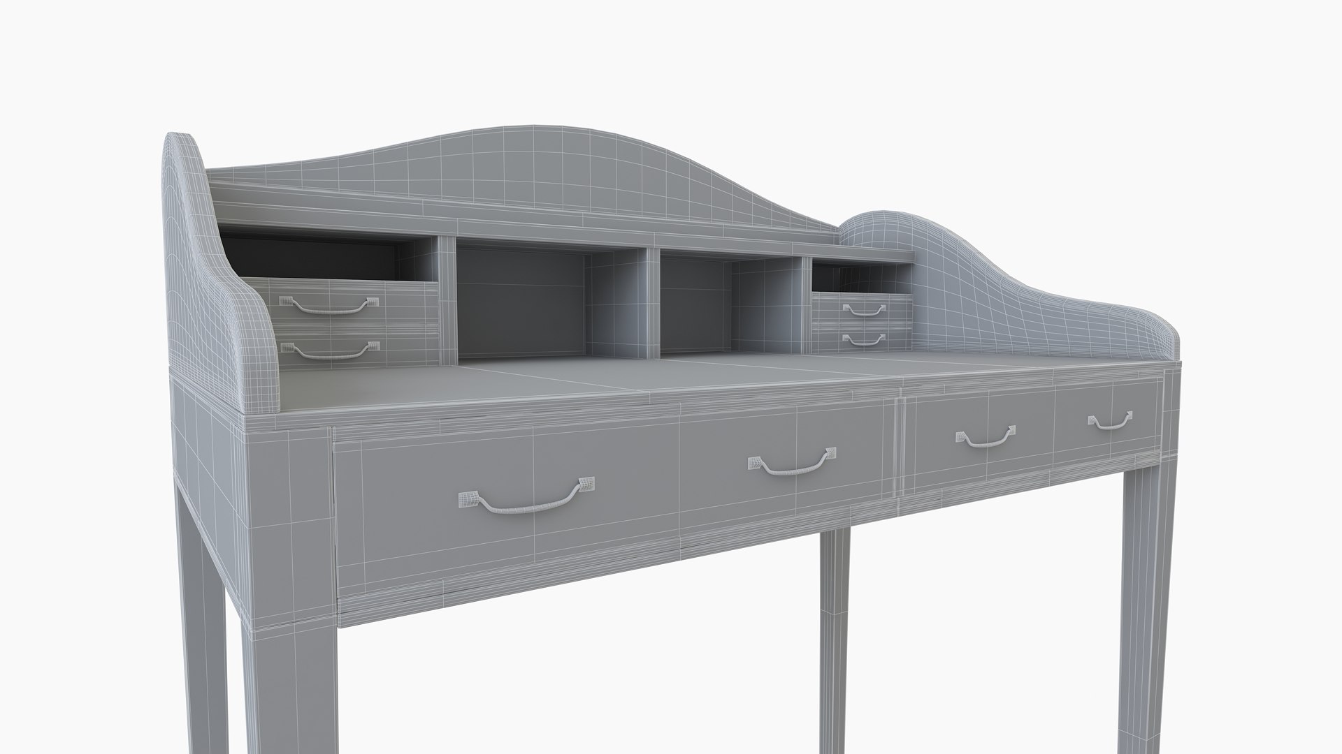 3D writing desk - TurboSquid 1497988