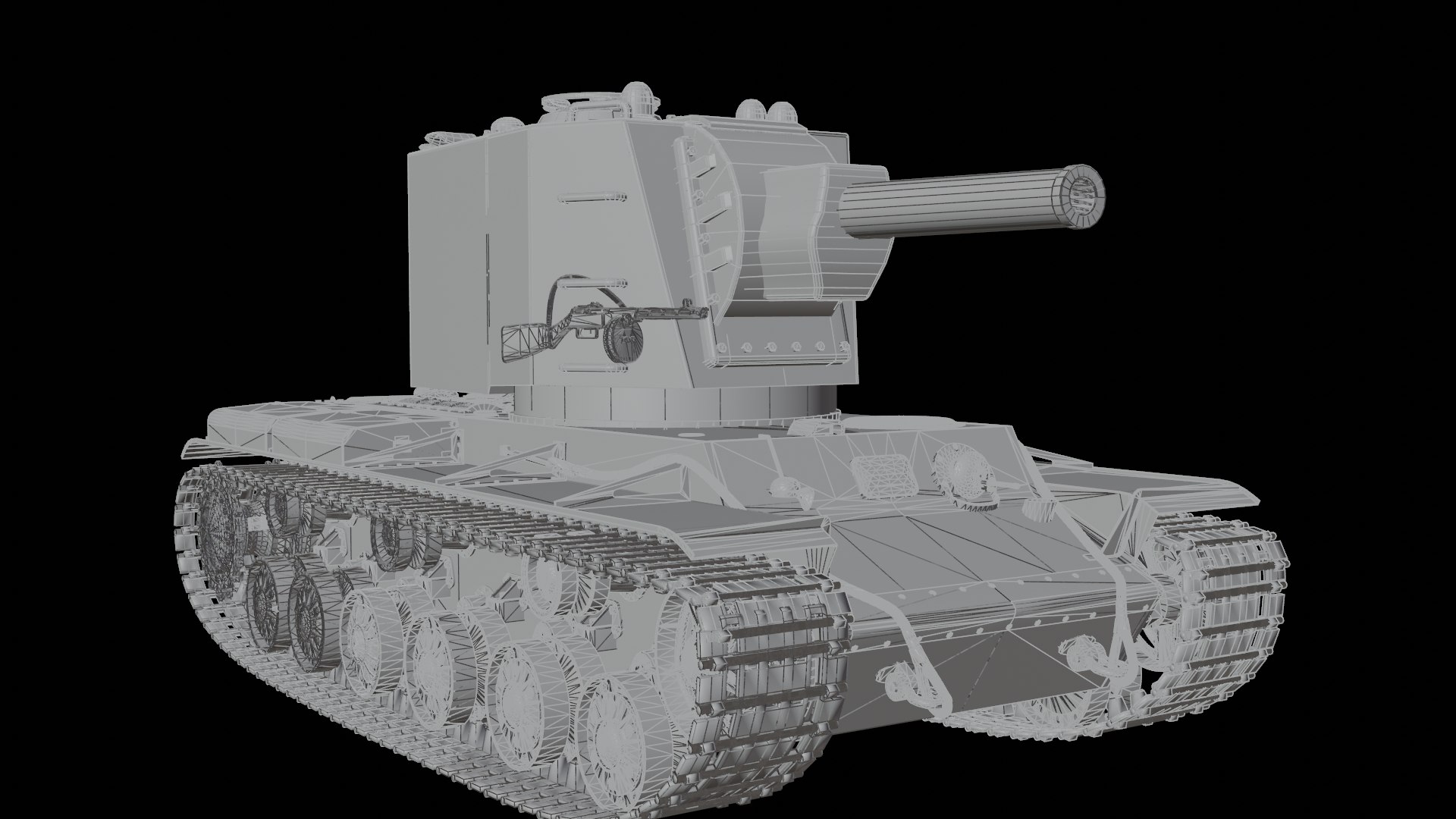 KV-2 Early Model - TurboSquid 1721648