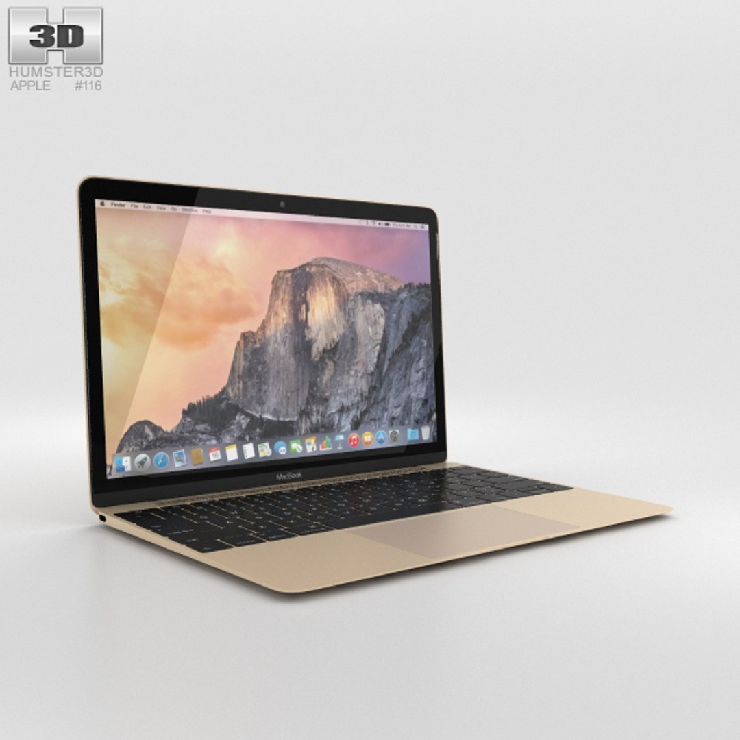 apple macbook mac 3d model