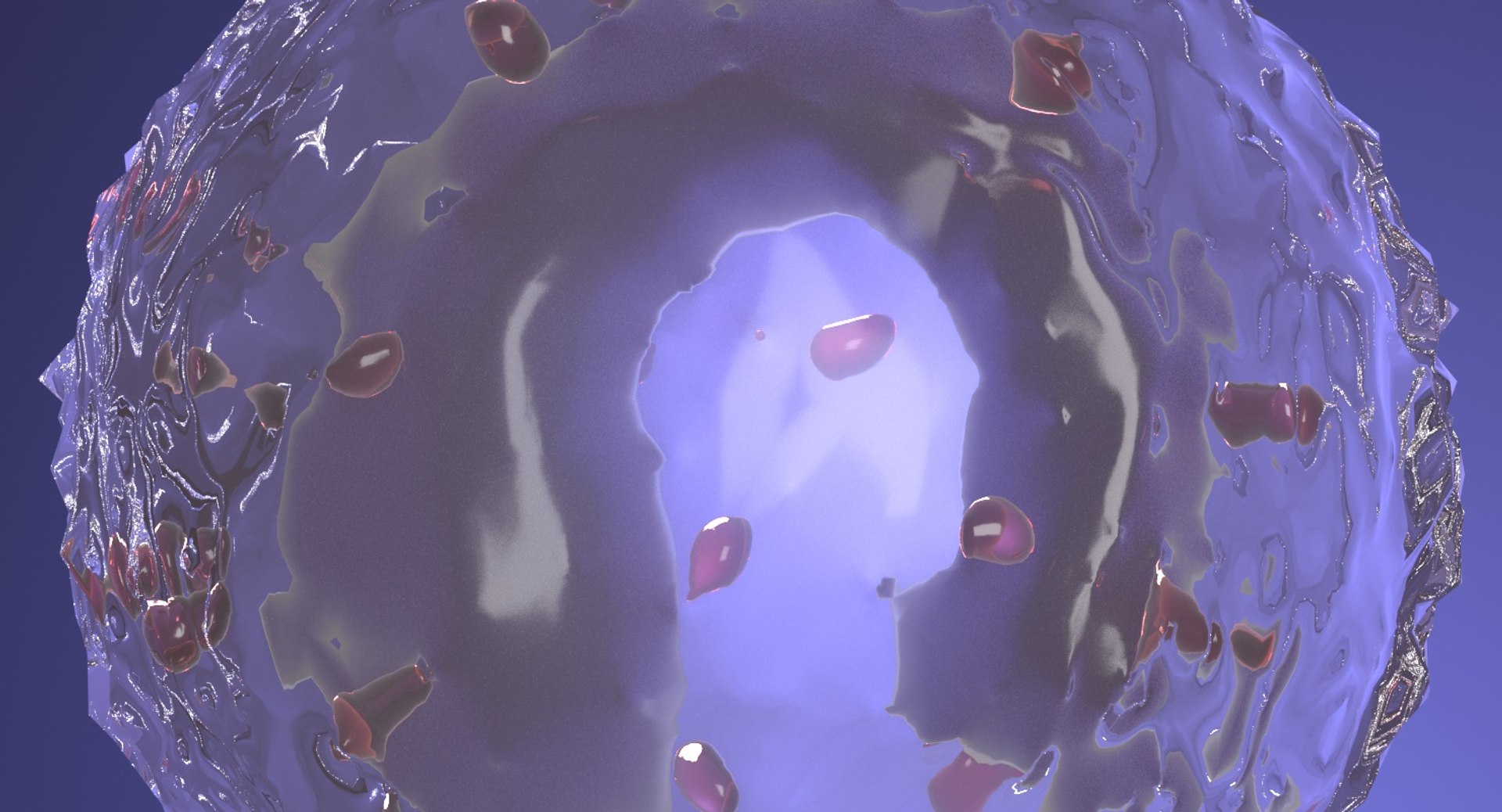 3D Monocyte Granule Nucleus - TurboSquid 1351009