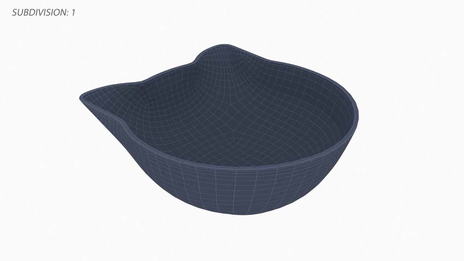 3D Cat Shape Bowl Model - TurboSquid 2204888