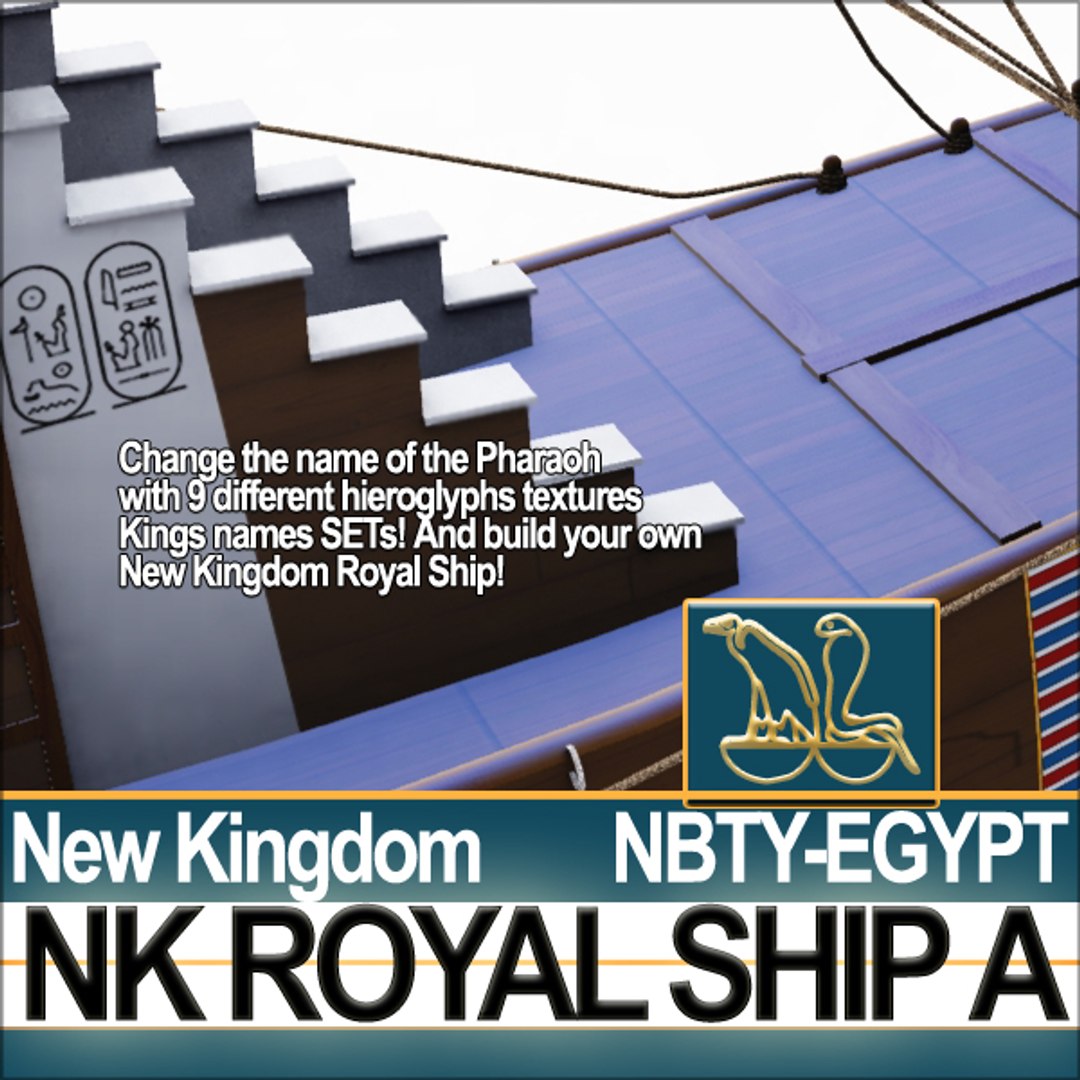 ancient egyptian new kingdom 3d obj