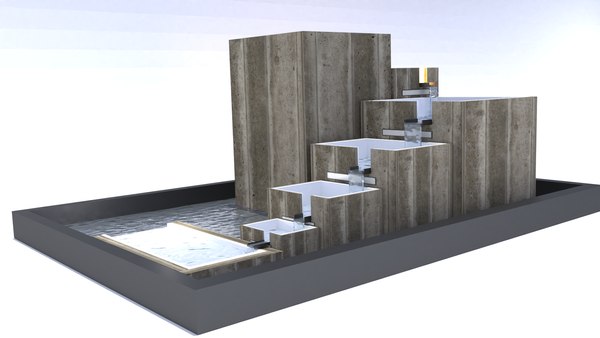 modelo 3d fuente moderna - TurboSquid 1453007