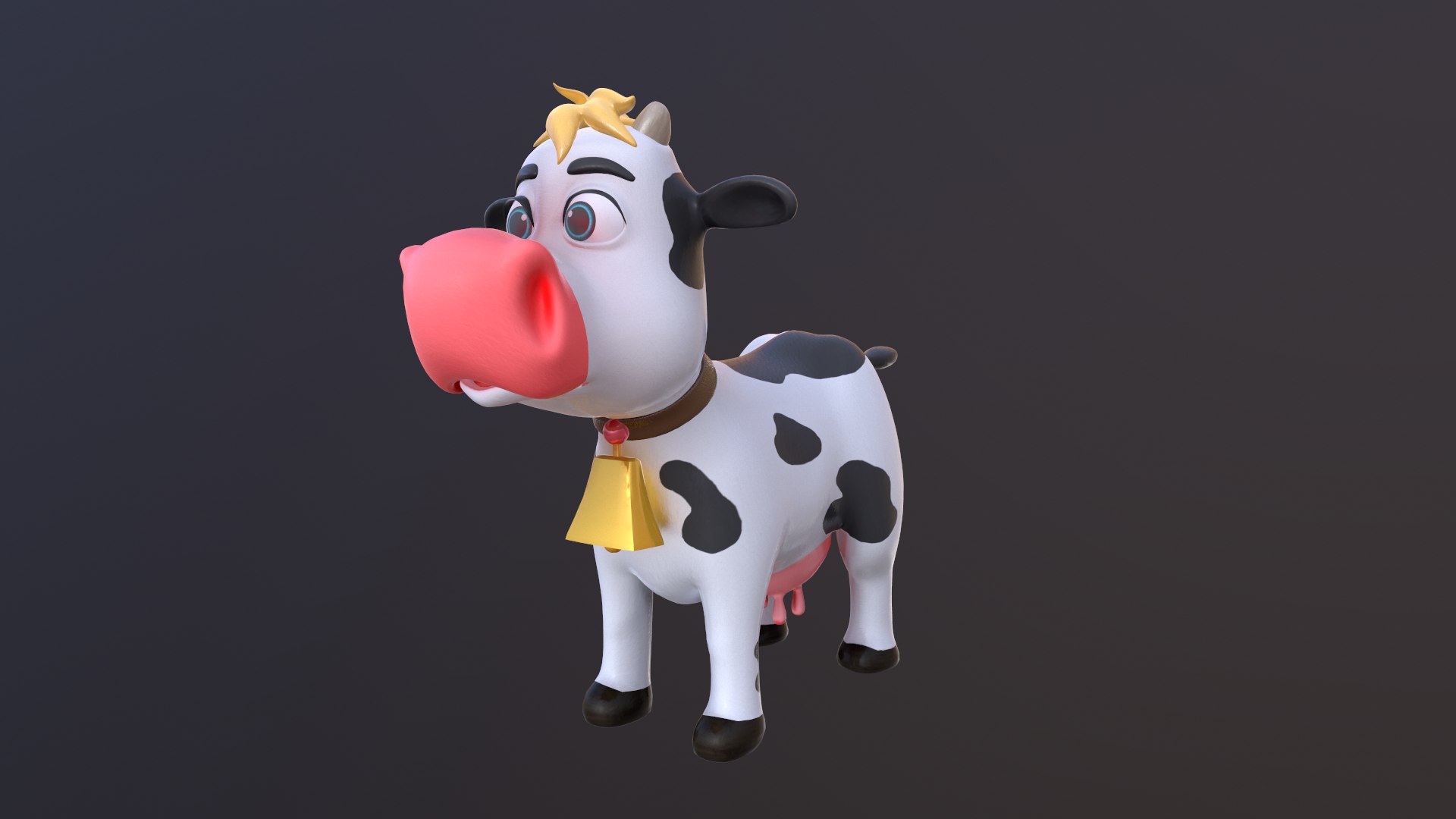 Cow - Hight Rig 3D - TurboSquid 1379139