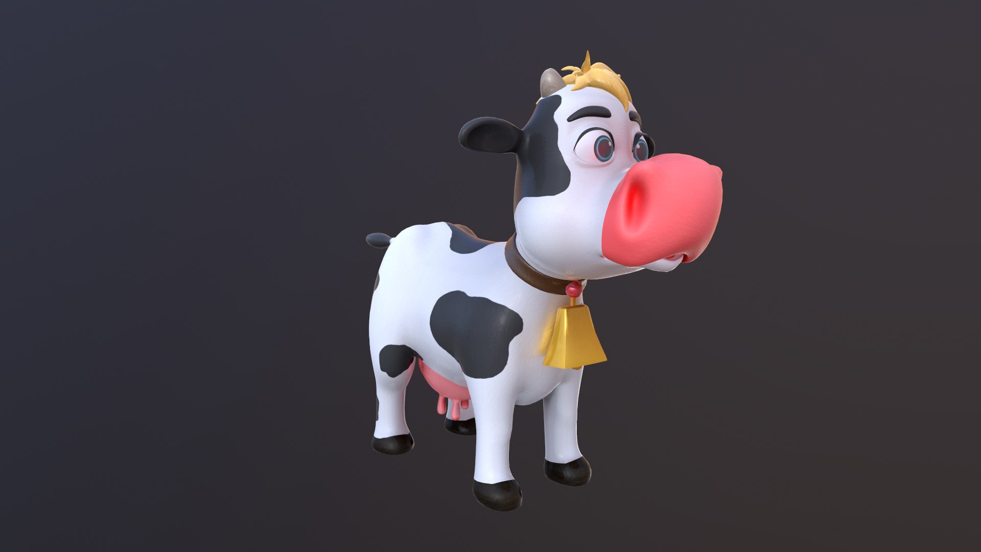 Cow - Hight Rig 3D - TurboSquid 1379139