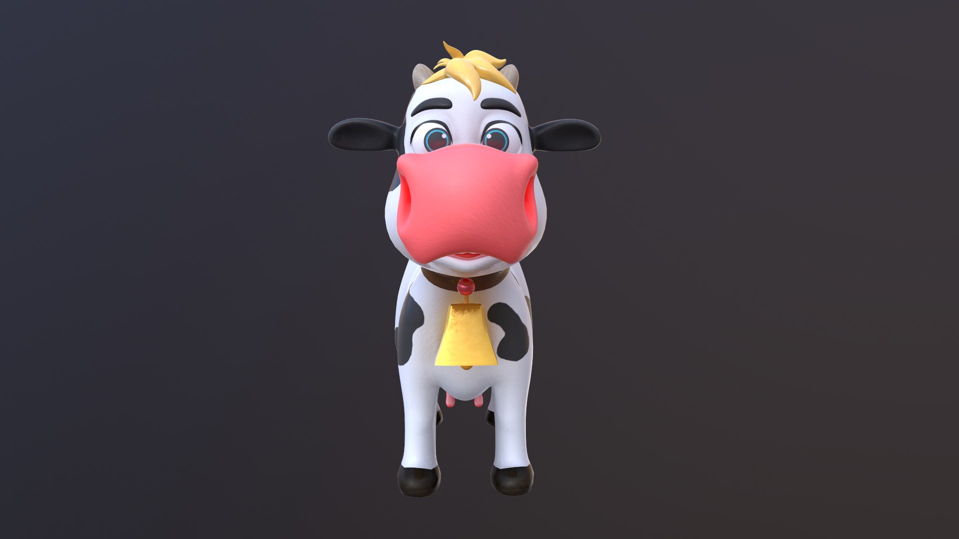 Cow - Hight Rig 3D - TurboSquid 1379139
