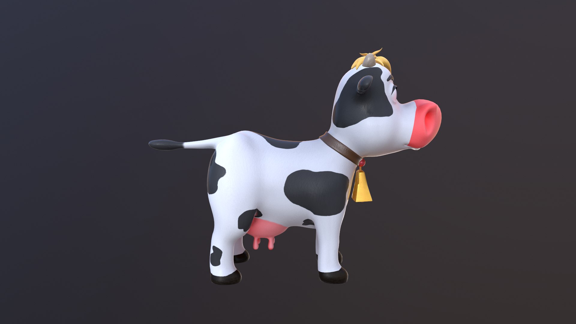 Cow - Hight Rig 3D - TurboSquid 1379139