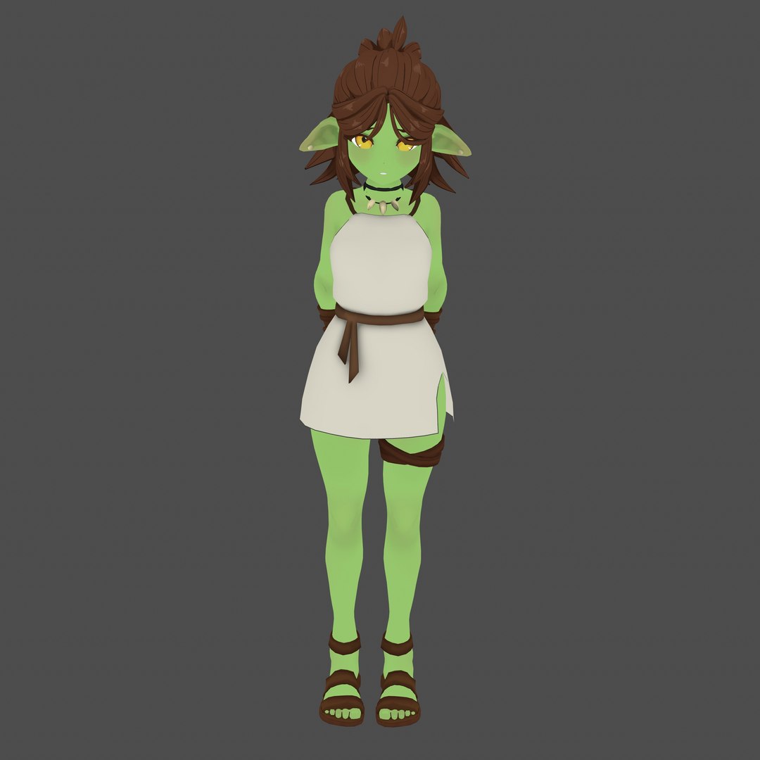 Gobi Anime Goblin Girl Game Ready 3D Model - TurboSquid 2436961