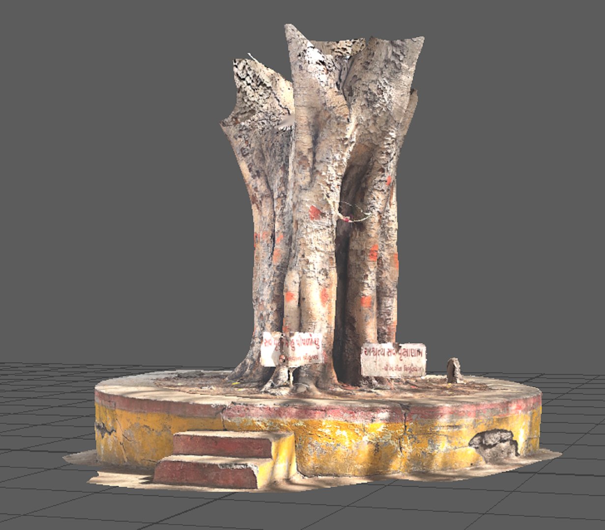 Old Tree Trunk of Pipal Tree 3D model - TurboSquid 1877659