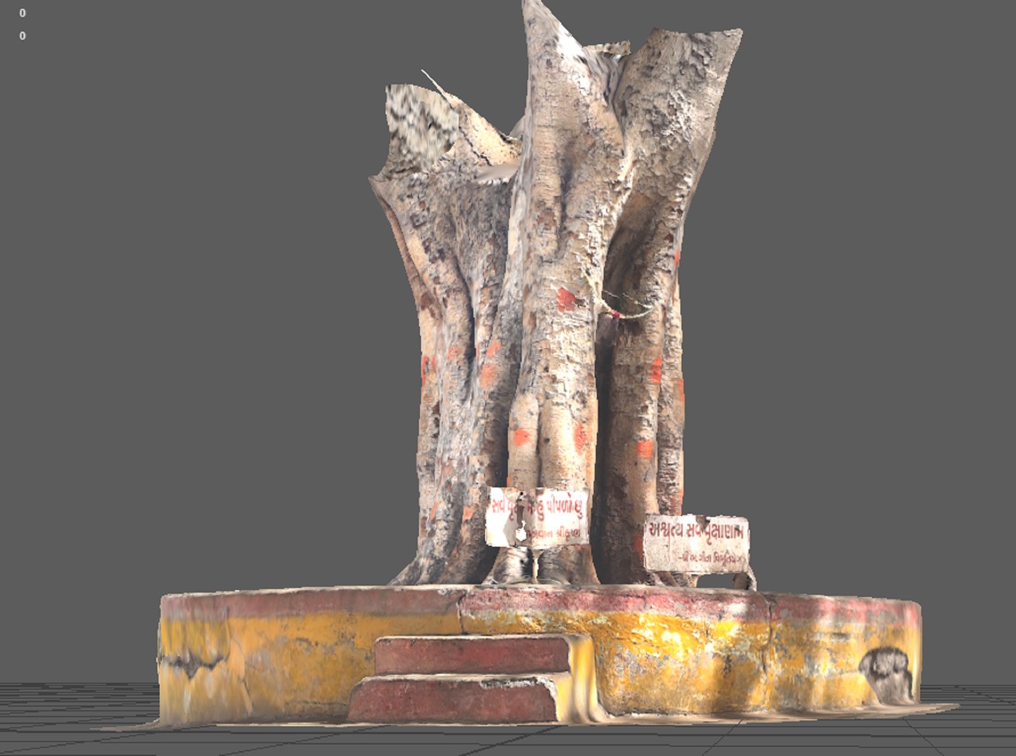Old Tree Trunk of Pipal Tree 3D model - TurboSquid 1877659