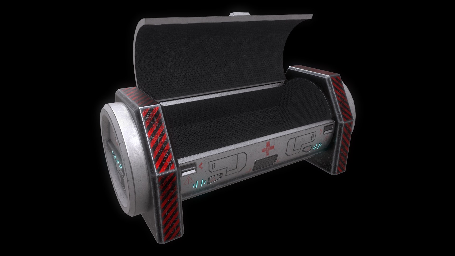 Crate Container Box Openable 3D Model - TurboSquid 1554677