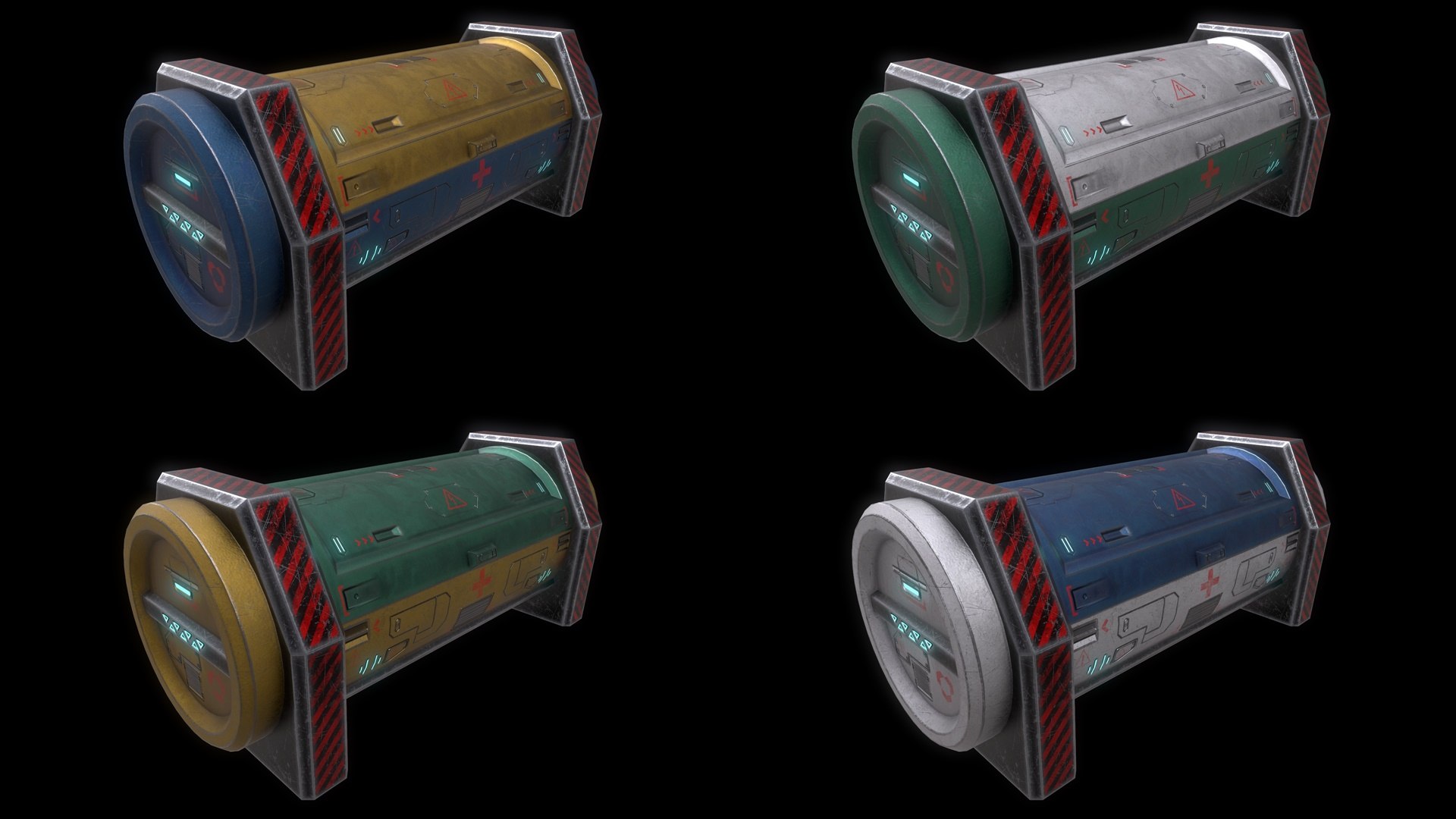 Crate Container Box Openable 3D Model - TurboSquid 1554677