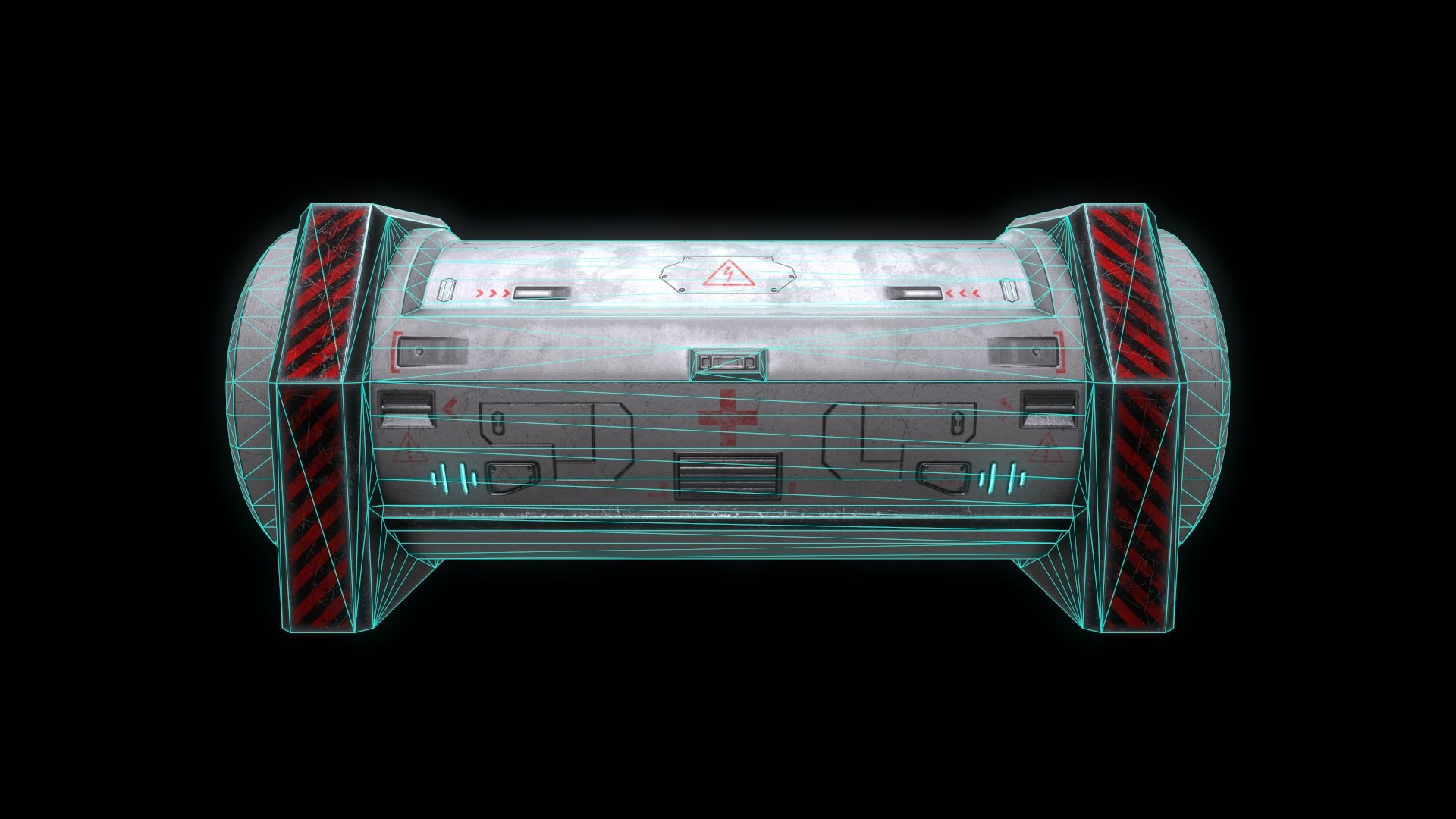 Crate Container Box Openable 3D Model - TurboSquid 1554677