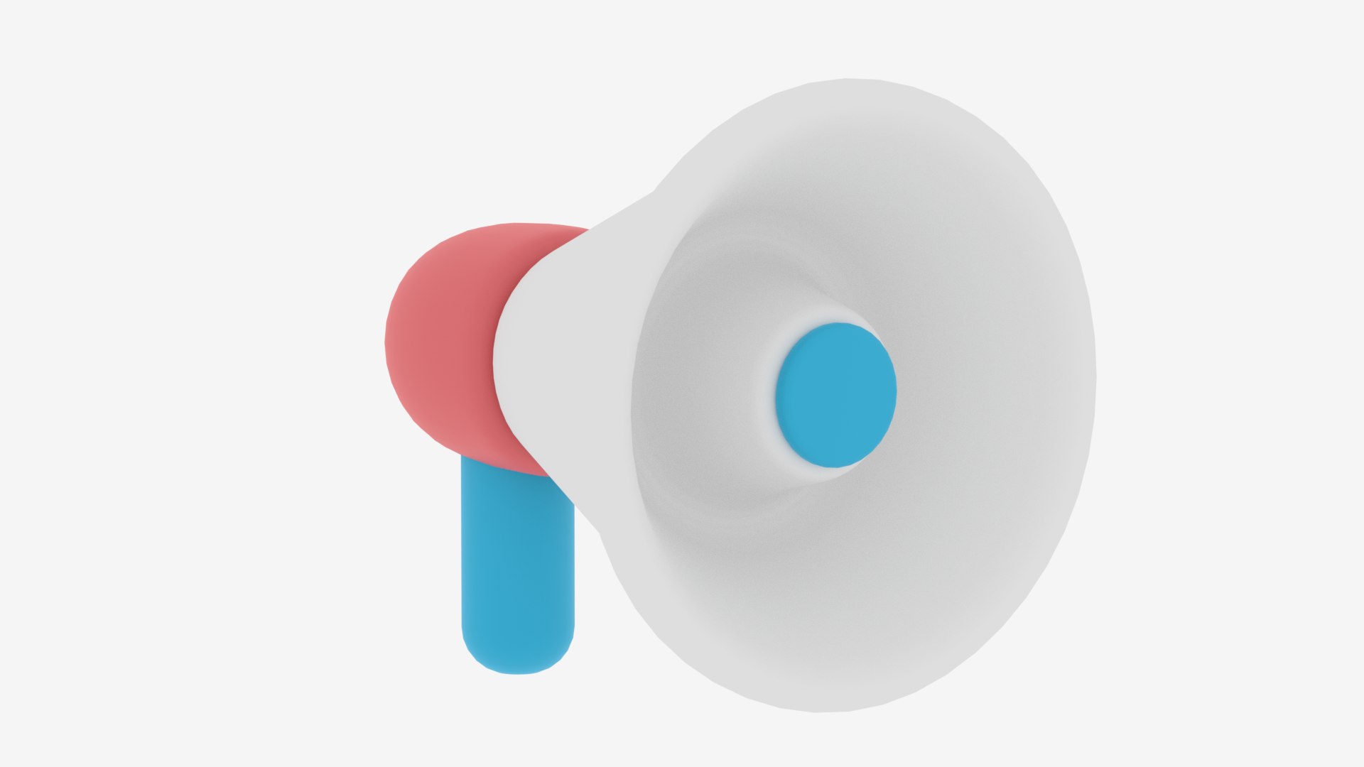 3D Cartoon Lovely Megaphone 1 - TurboSquid 2148378