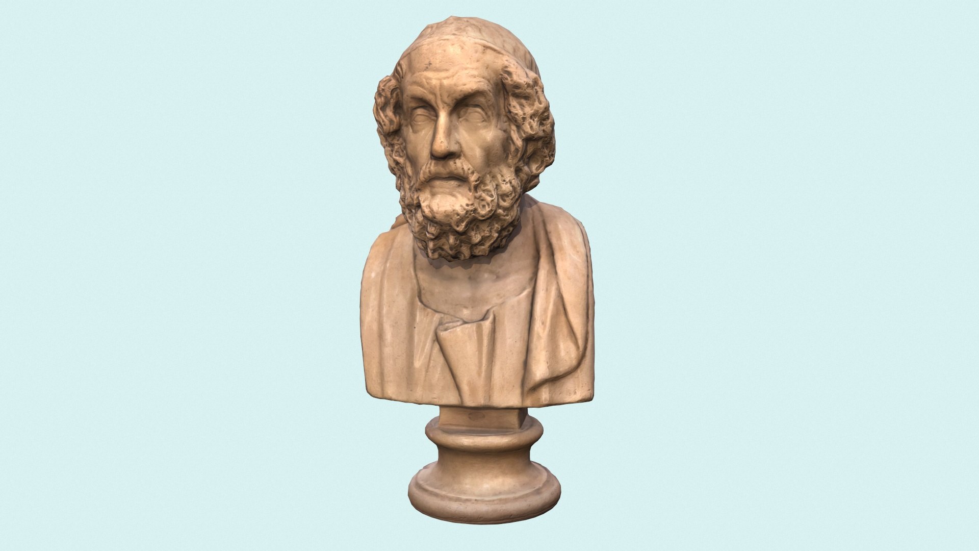 Marble bust of Homer sculpture of Homer 3D model - TurboSquid 2154388