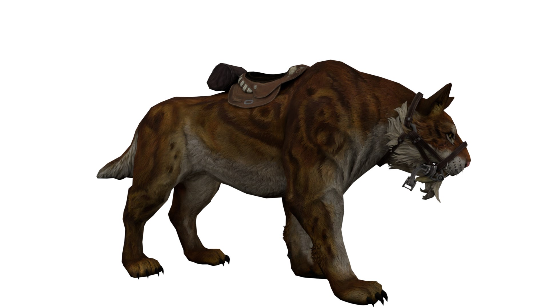 3D Saber Tooth Tiger Rigged With Fur 3D Model Model - TurboSquid 2218626