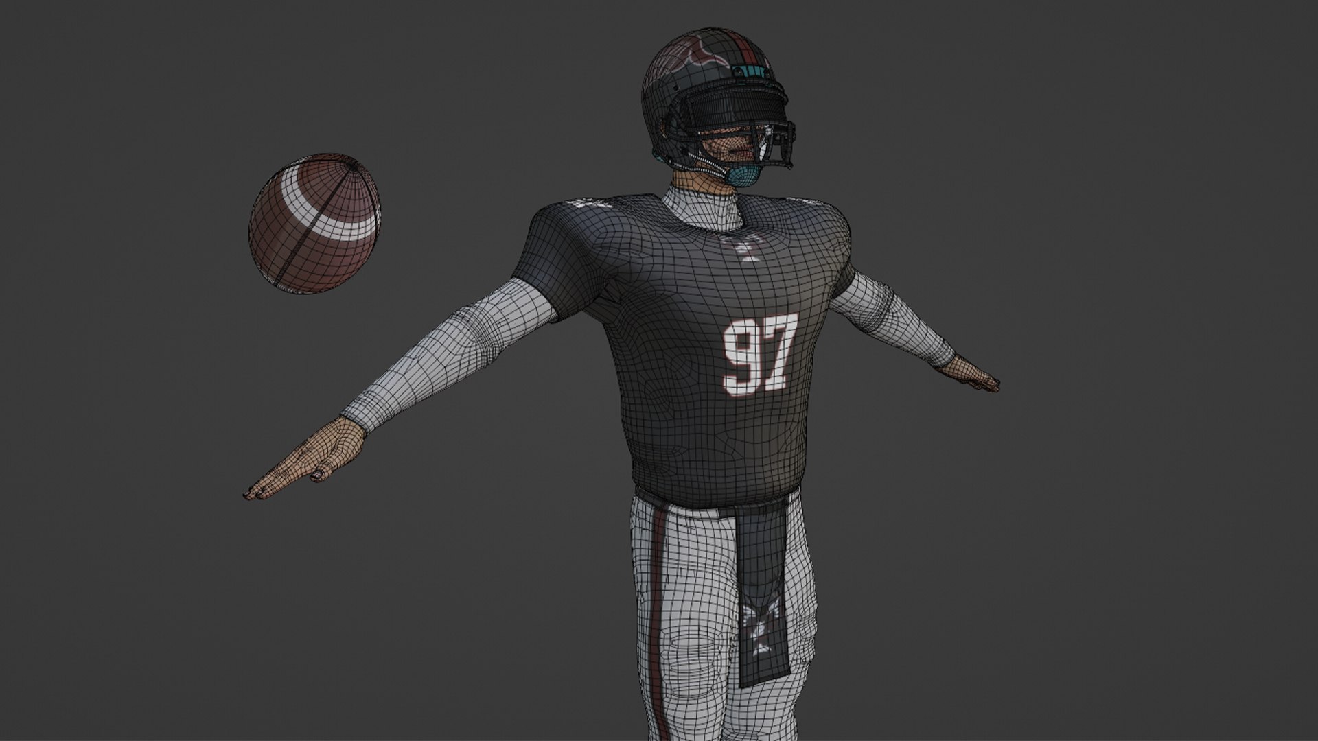 3D Realistic Rigged Football Player-Sughi Character 3D Model ...