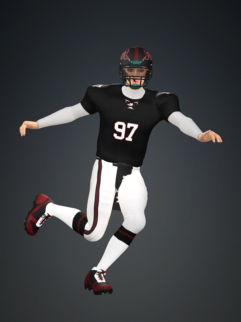 3D Realistic Rigged Football Player-Sughi Character 3D Model ...