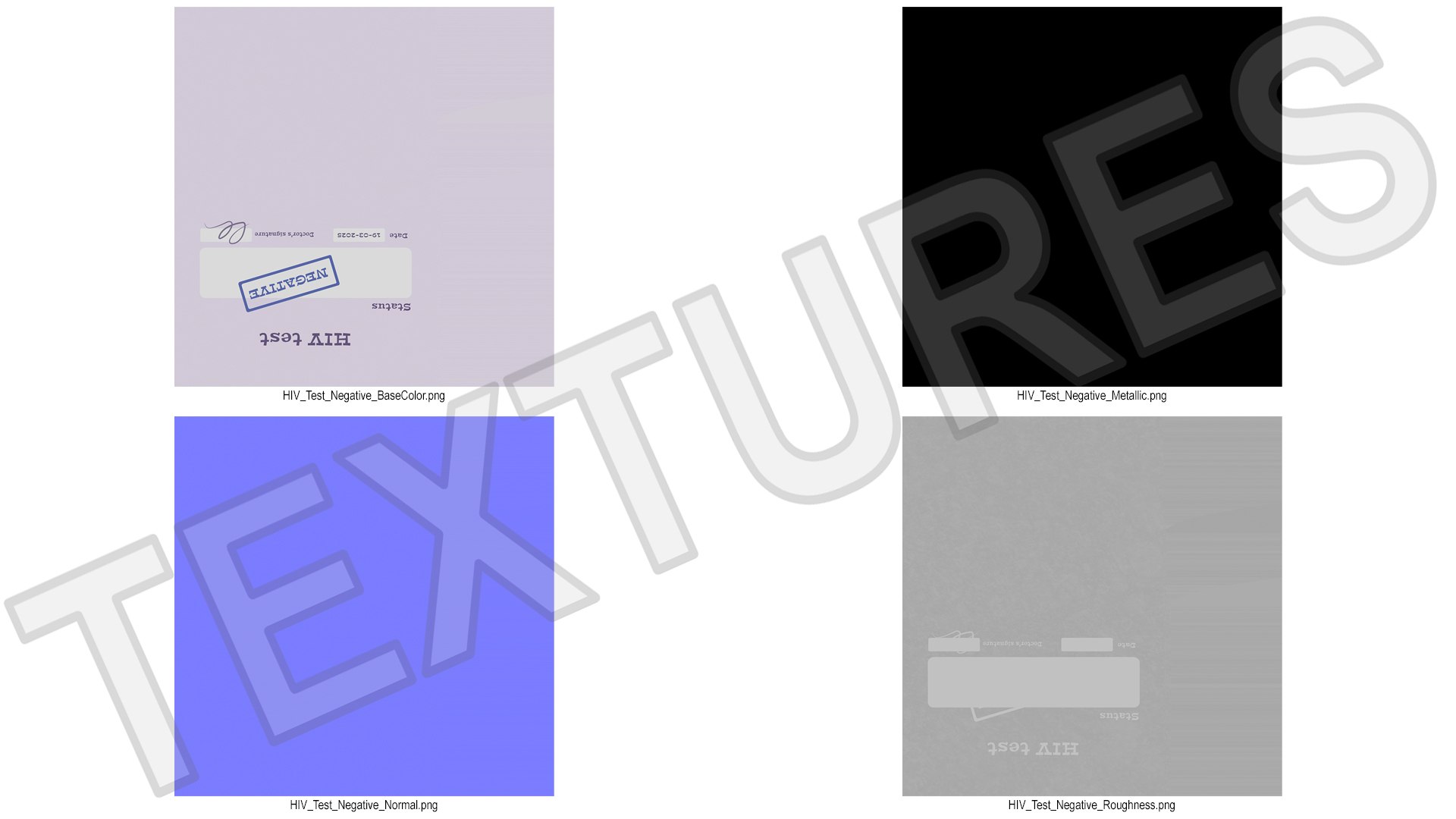 3D Model HIV Rapid Test Card Negative - TurboSquid 2396083
