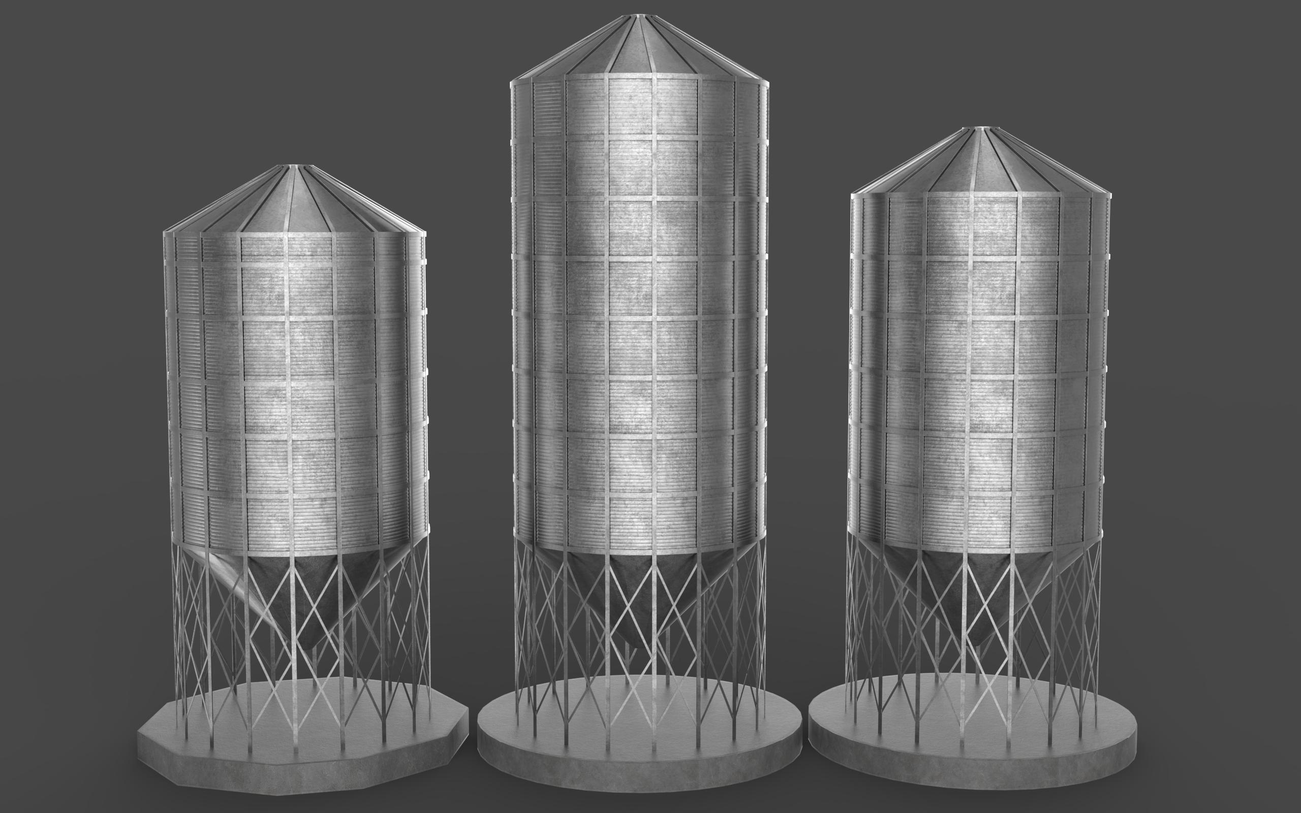 Silo grain 3D model - TurboSquid 1532179