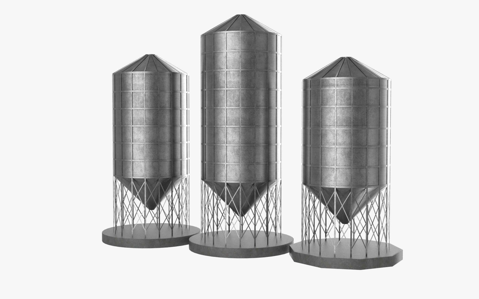 Silo grain 3D model - TurboSquid 1532179