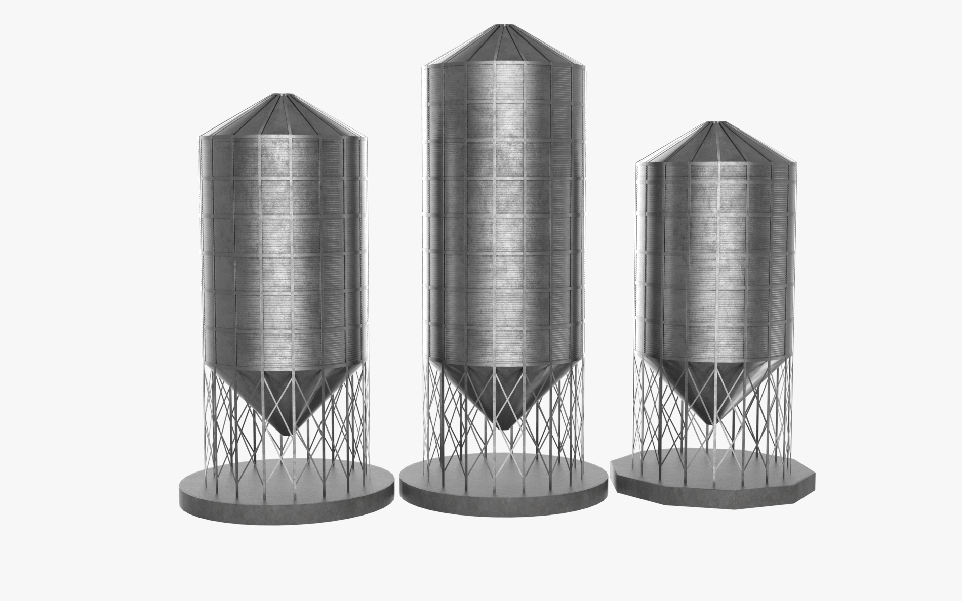 Silo grain 3D model - TurboSquid 1532179