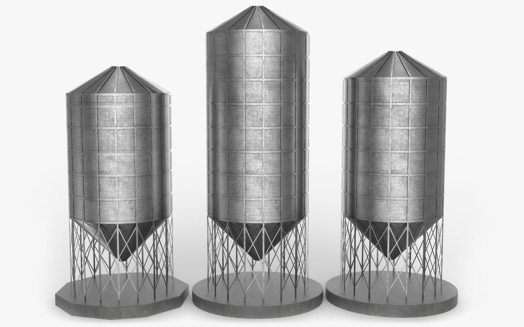 Silo grain 3D model - TurboSquid 1532179