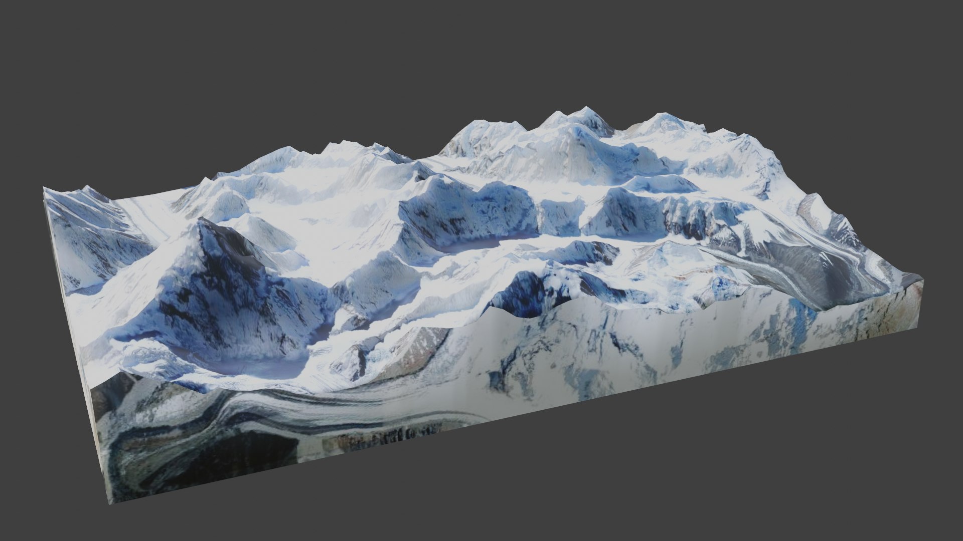 Skil Brum Mountain 3D Model - TurboSquid 1826084