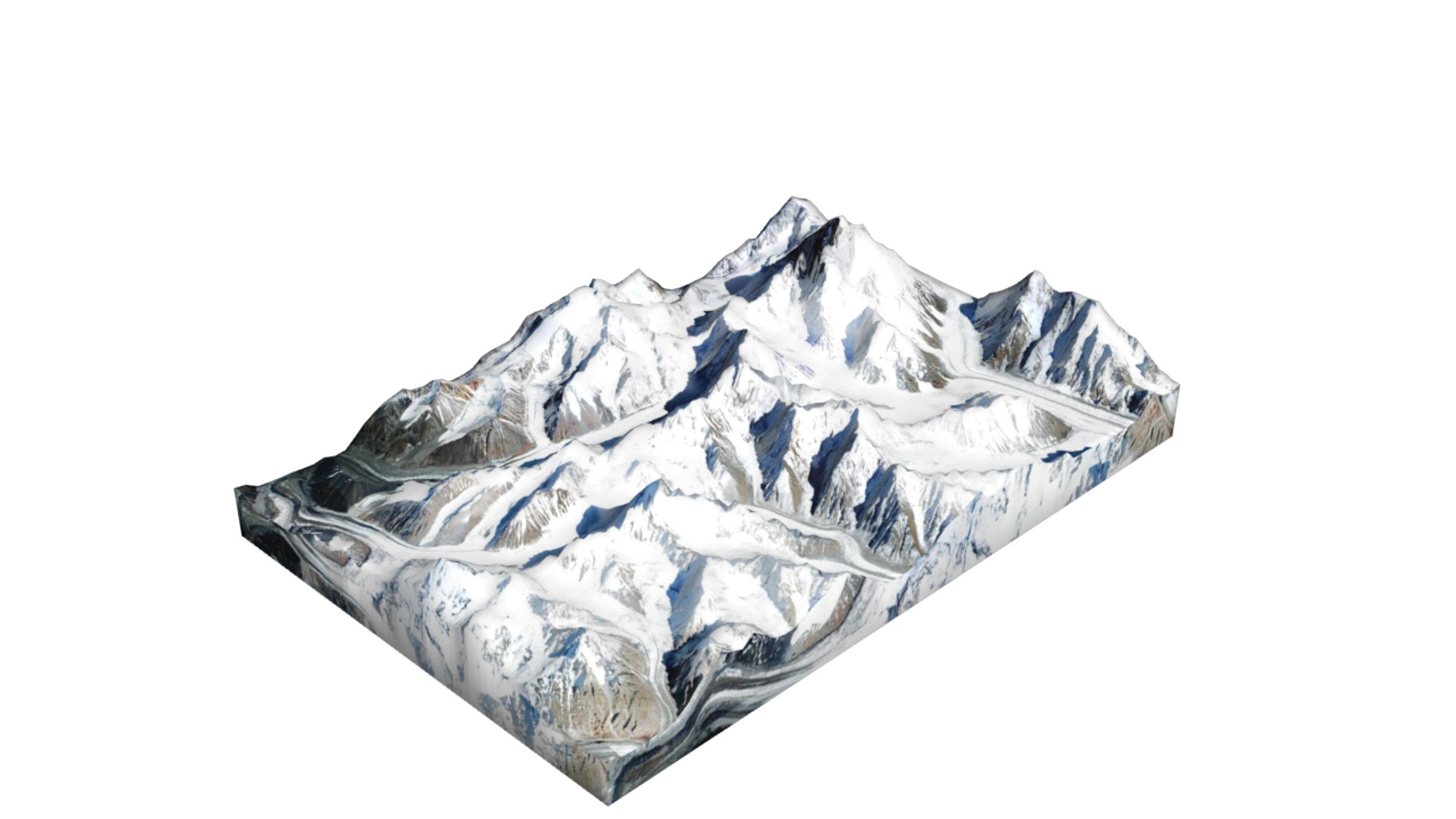 Skil Brum Mountain 3D model - TurboSquid 1826084