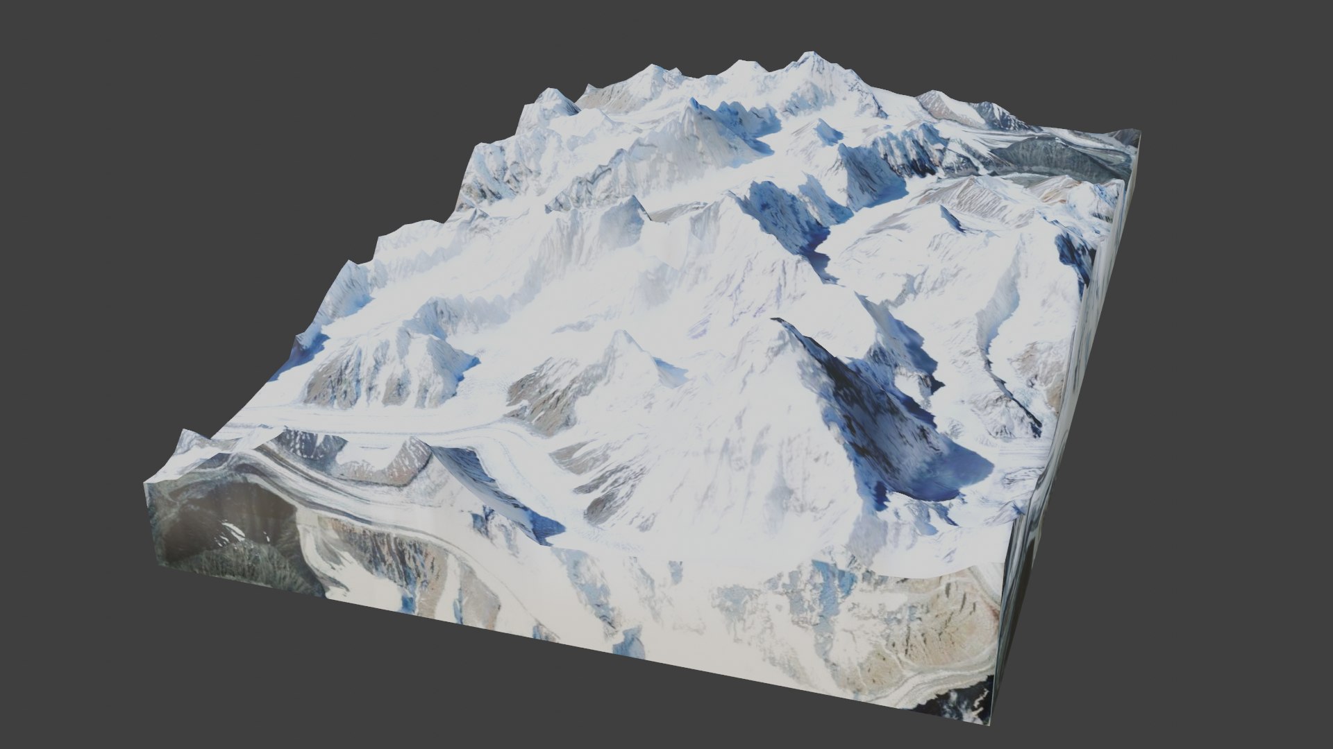 Skil Brum Mountain 3D Model - TurboSquid 1826084